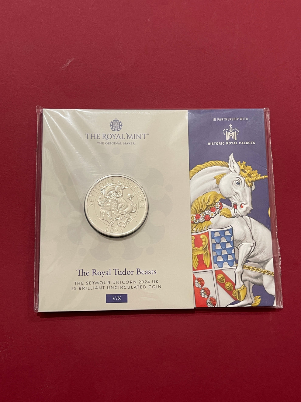 Charles III, Five Pound, £5, Royal Tudor Beasts, Seymour Unicorn Set, – Numis Gallery